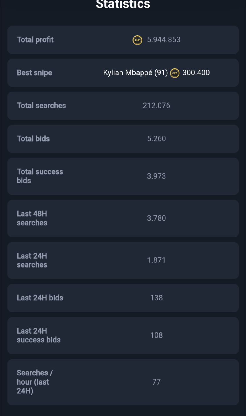 Premium EA FC (FUT) Sniping Bot, Autobuyer for Ultimate Team